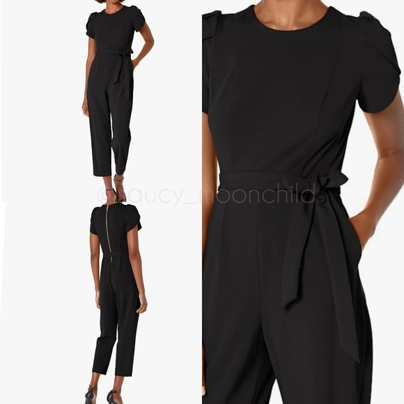 Calvin Klein | Pants & Jumpsuits | Calvin Klein Black Petal Short ...